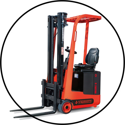 Mariotti Super Kompakt Elektrostapler - Hedemann Gabelstapler